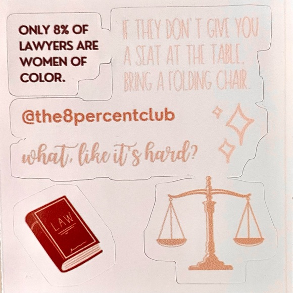 Office | Law School Laptop Stickers Women Of Color In Law | Poshmark